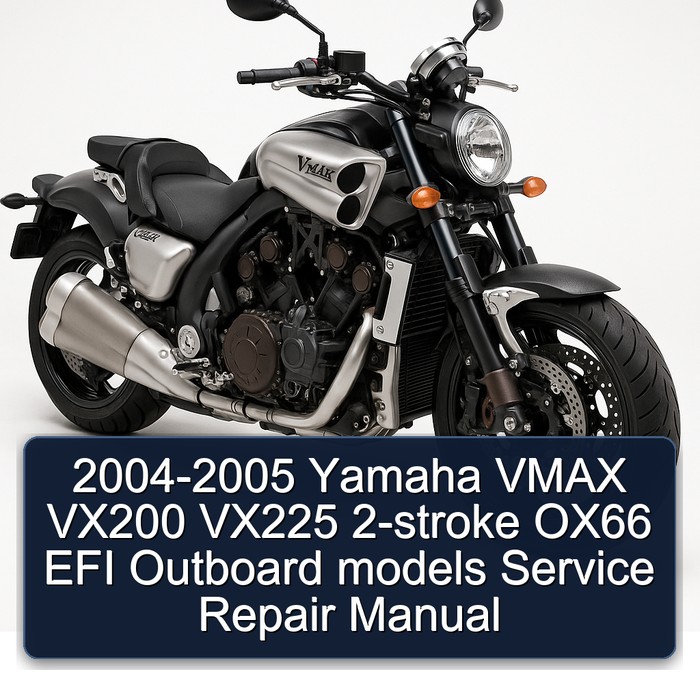 2004-2005 Yamaha VMAX VX200 VX225 2-stroke OX66 EFI Outboard models ...